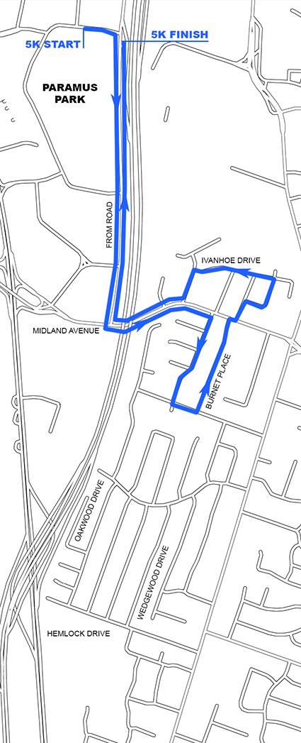 Course Maps | The Terri Roemer Paramus Run